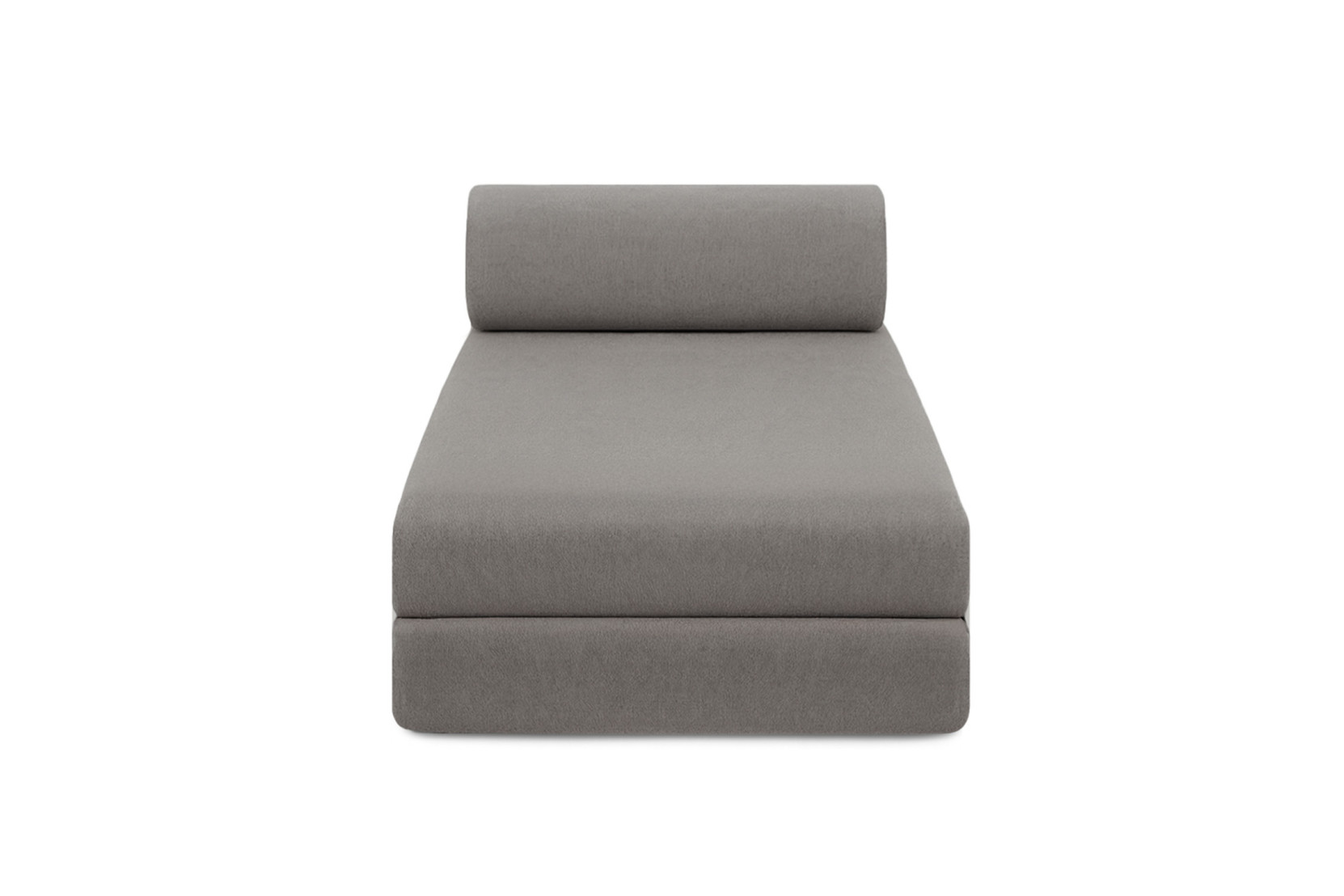 Méridienne convertible et modulable - Tissu lisse Gris